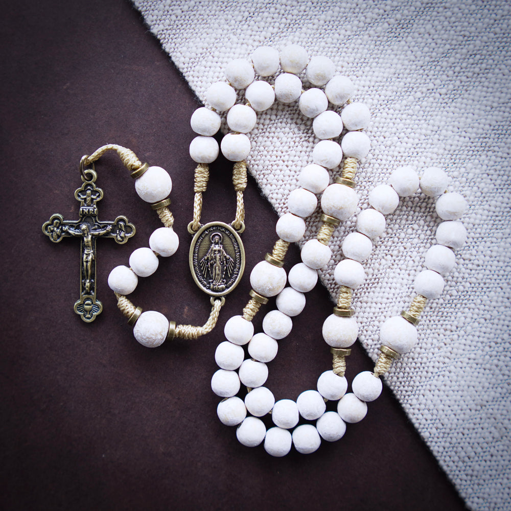 The Catholic Woodworker | Handmade Wooden Rosary - Mother Most Pure