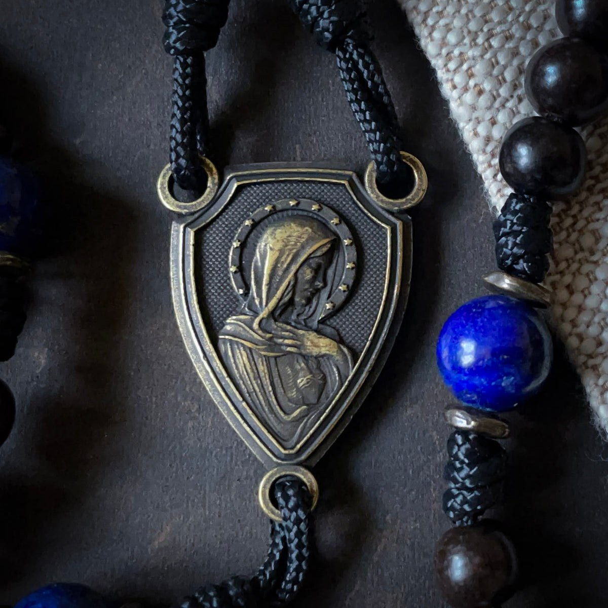 Handmade Wooden Our Lady Morning Star Rosary