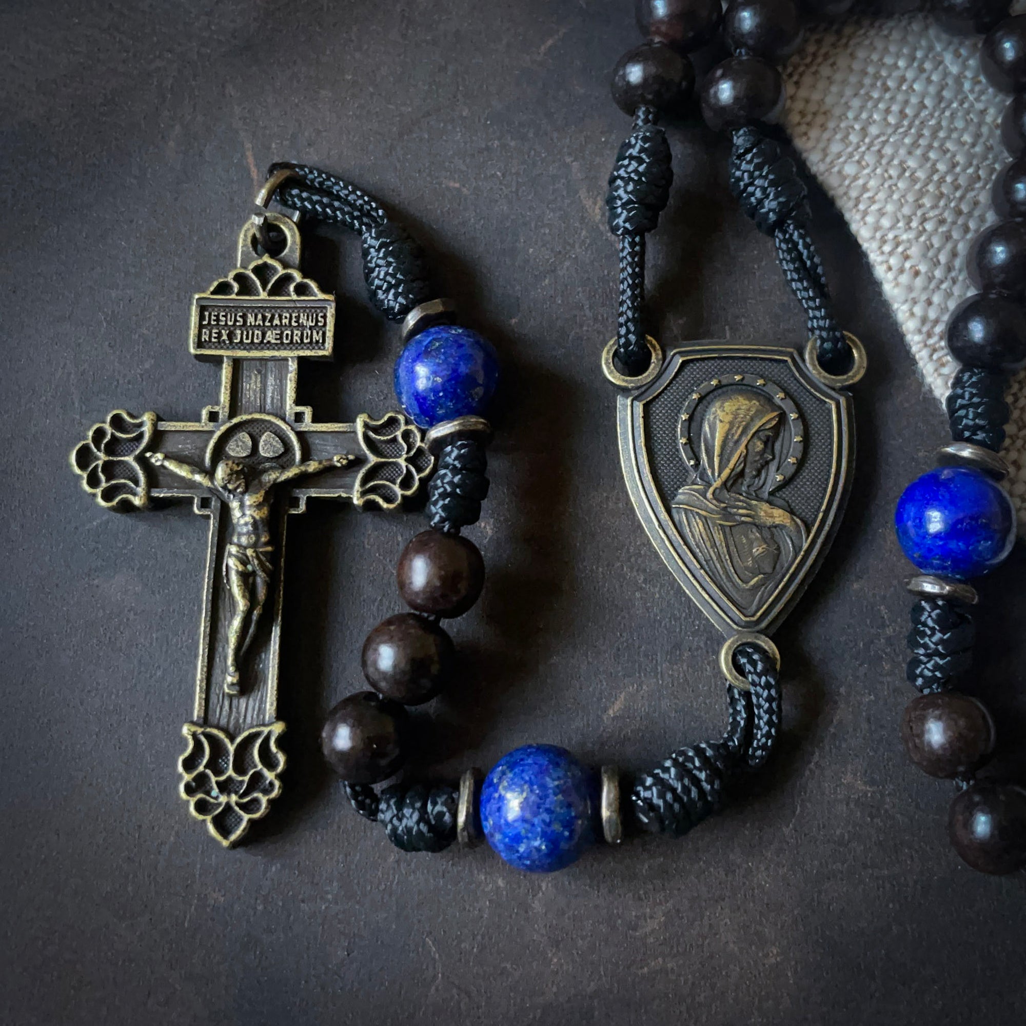 Handmade Wooden Our Lady Morning Star Rosary